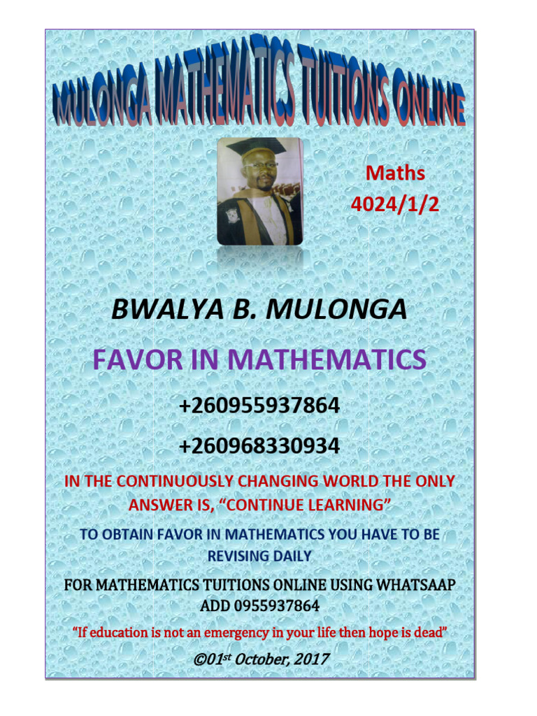 .Pending 1719991741 468674413 Math Pamphlet QandA Grade 10 12 PDF | PDF ...