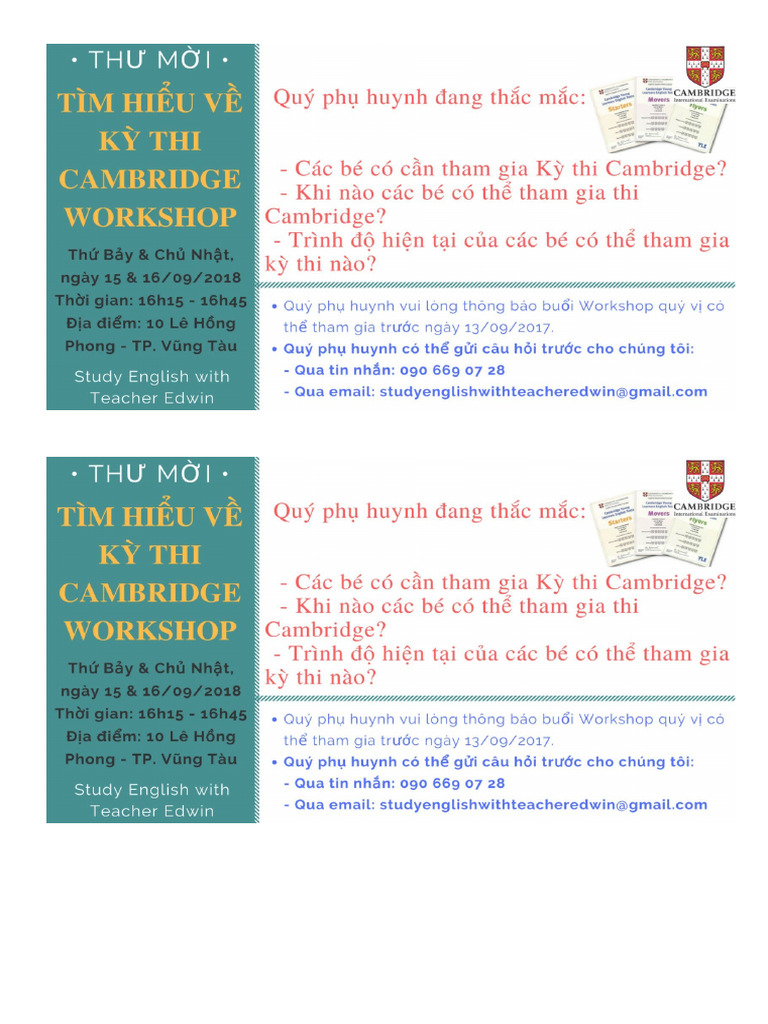 Workshop Invitation | PDF