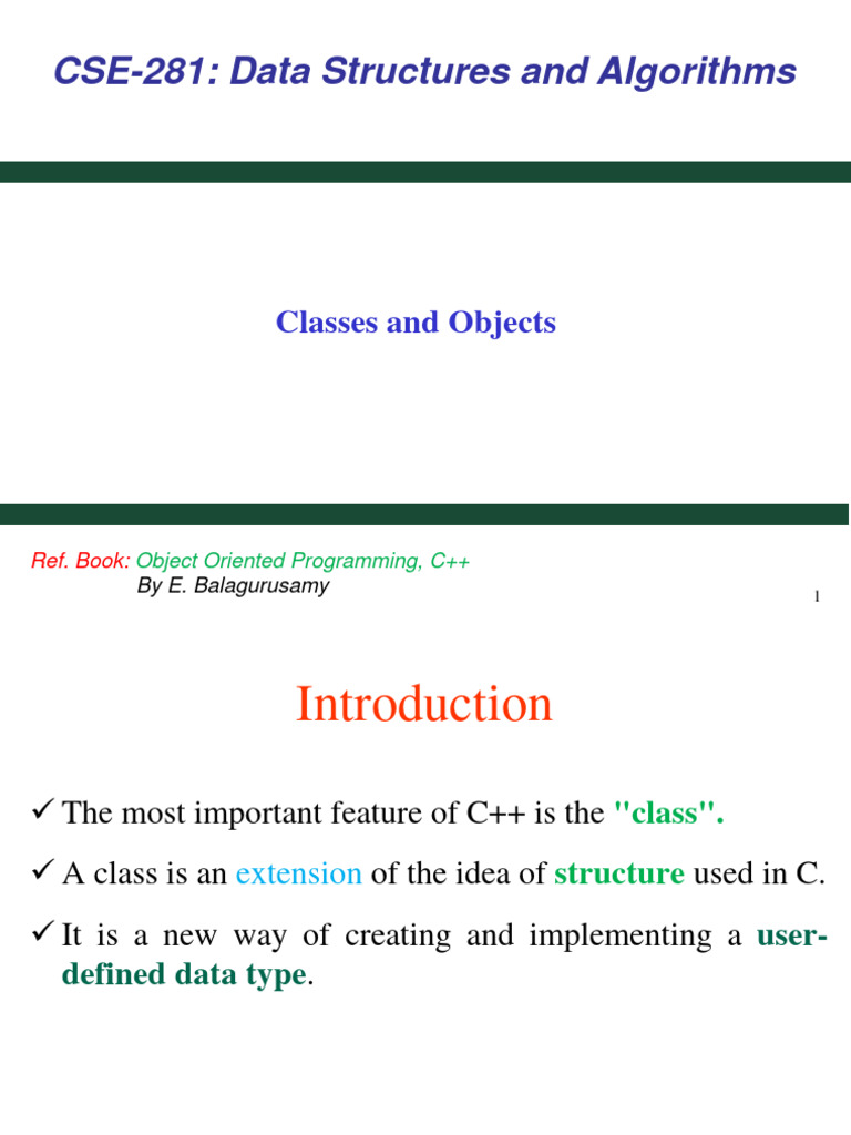 Class And Objects Pdf Class Computer Programming C 4421