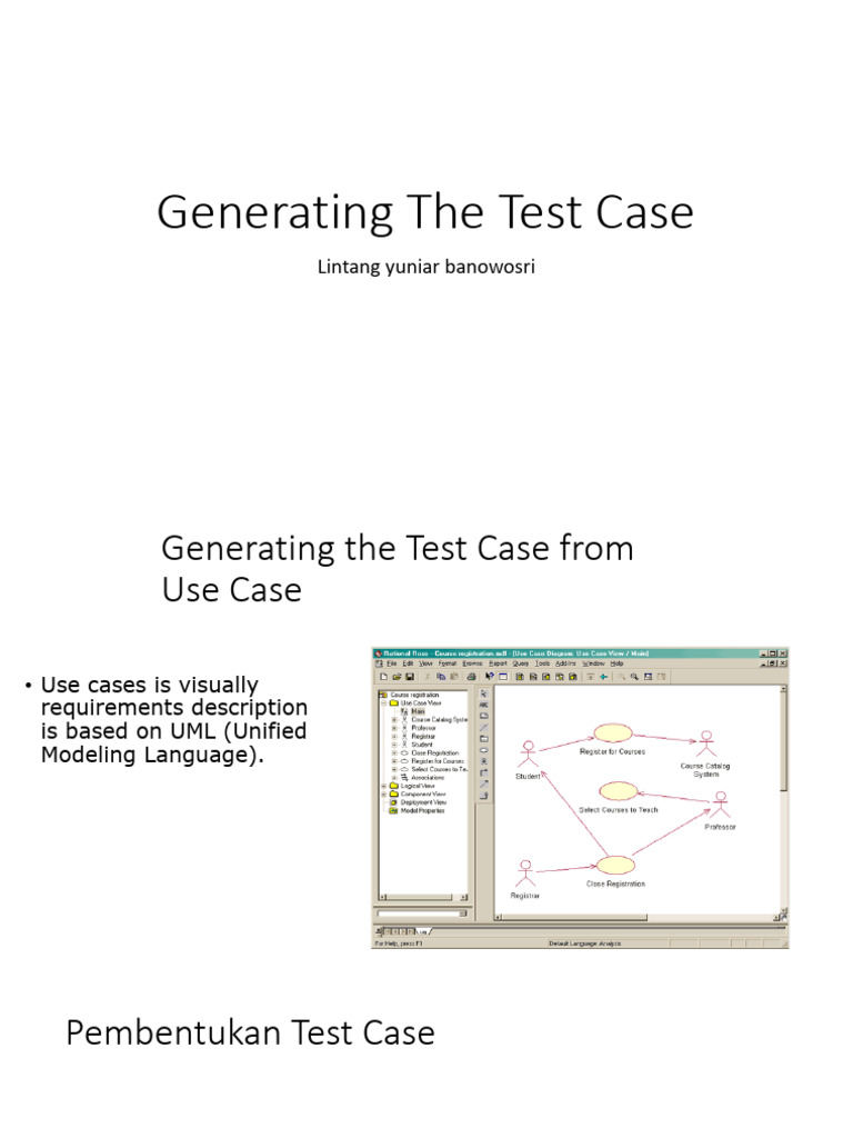 Test Case Generalization | PDF | Use Case | Computer Programming