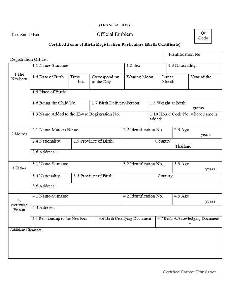 Translate | PDF | Birth Certificate