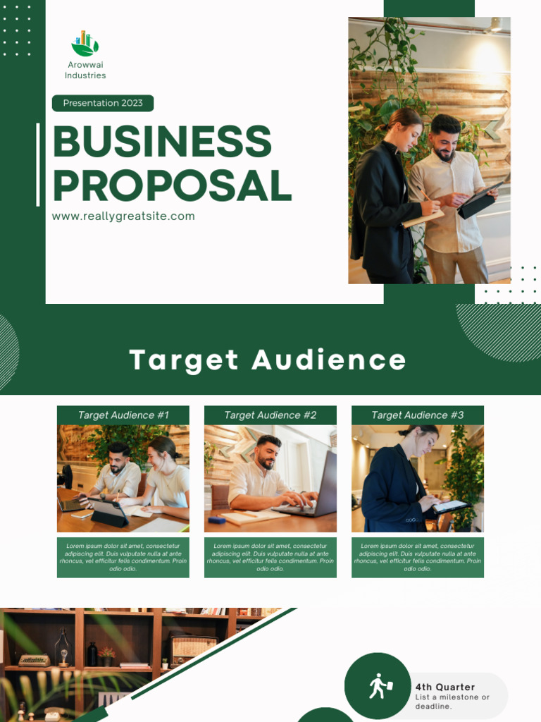 Green Minimalist Professional Business Proposal Presentation | PDF
