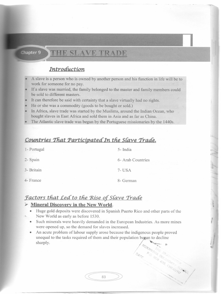 notes slave trade | PDF