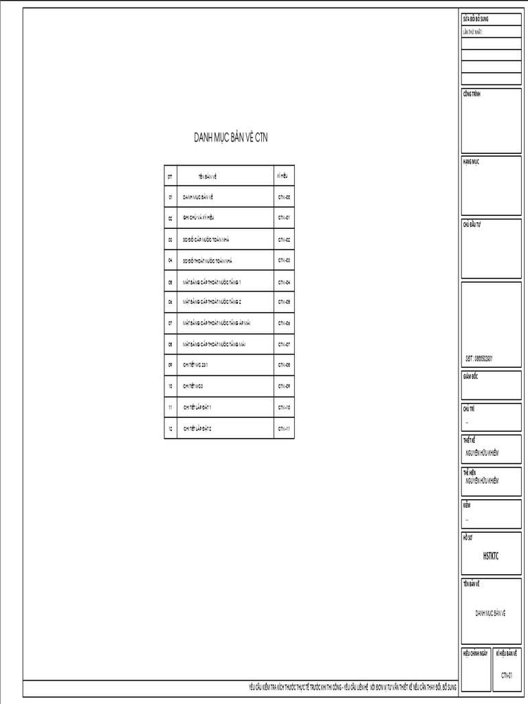 Danh Môc B N Vï CTN: HSTKTC | PDF