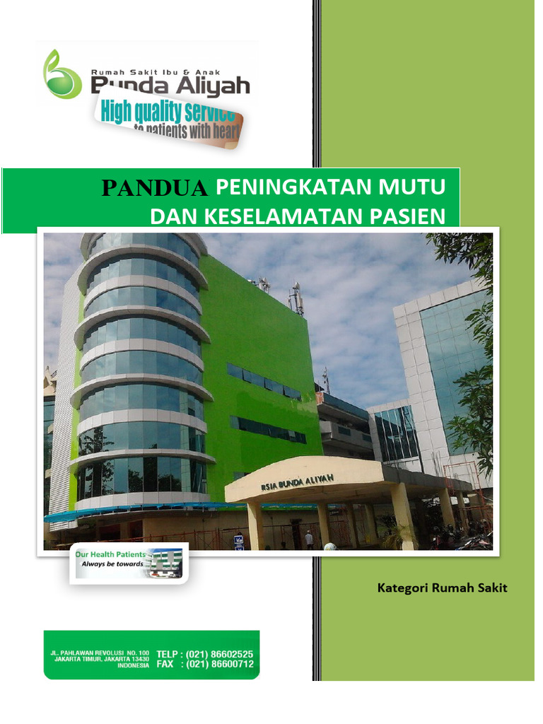 Panduan Peningkatan Mutu Dan Keselamatan Pasien | PDF