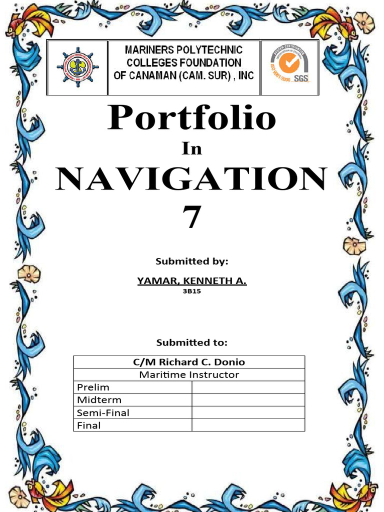 Nav 7 Front Page Portfolio 1 | PDF