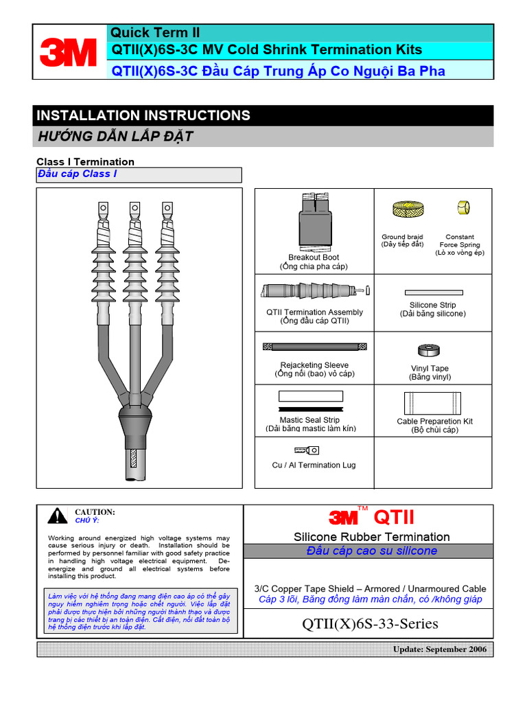 HD Thi Cong Dau Cap 3M QT2 Trong Nha | PDF