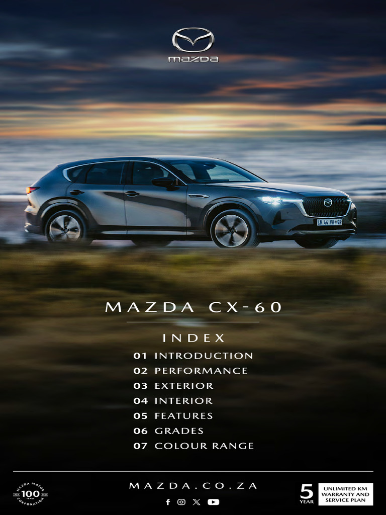 Mazda Cx 60 i Brochure | PDF | Engines | Automotive Technologies