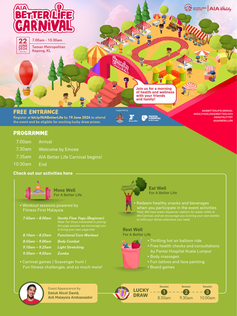AIA Better Life Carnival 2024 Event | PDF