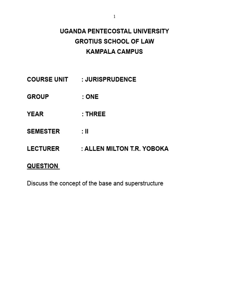 Base and Superstructure Work | PDF | Karl Marx | Capitalism