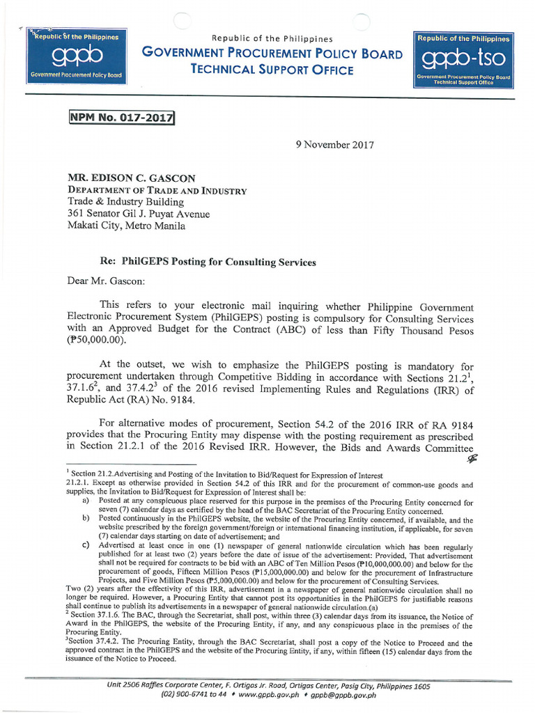 NPM No. 017 2017 | PDF