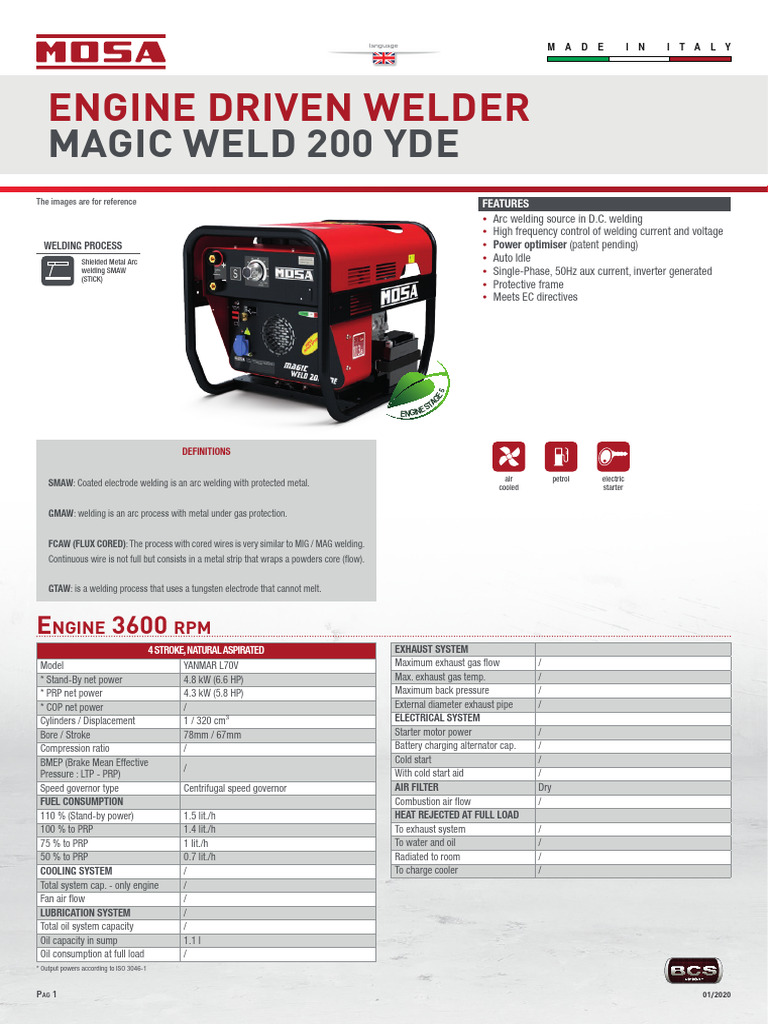 Magic Weld 200 Yde (01-20) - en | PDF | Mains Electricity | Welding