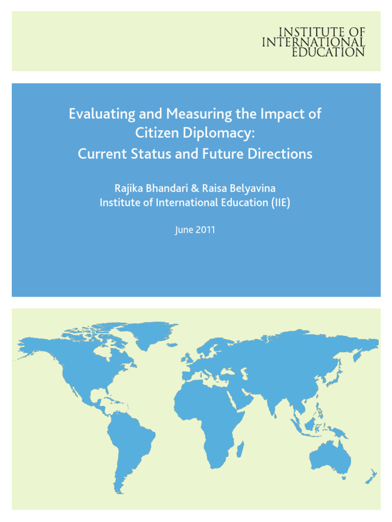 Impactof Citizen Diplomacy Report | PDF | Evaluation | Program Evaluation