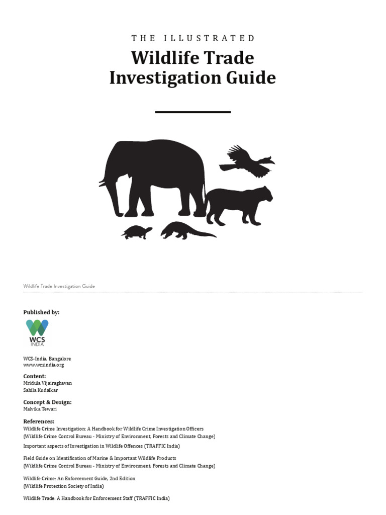 Wildlife Trade Investigation Guide | PDF | Arrest | Confession (Law)