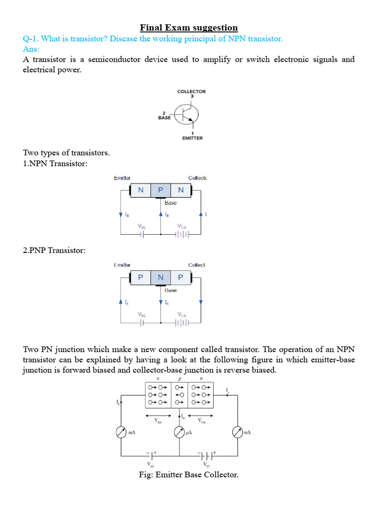 NPN transistor template | PDF | Bipolar Junction Transistor | Field Effect Transistor
