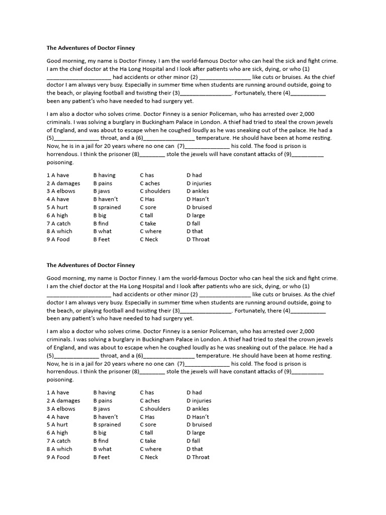 The Adventures of Doctor Finney | PDF | Injury | Clinical Medicine