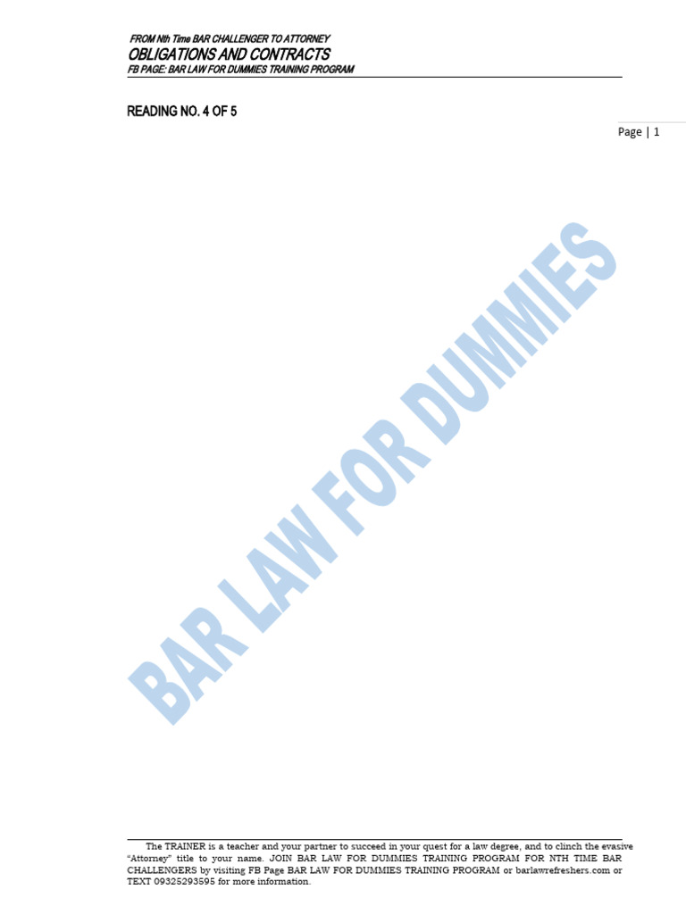 2022 BLD Sample 50 Pages OBLICON | PDF | Legal Liability | Crimes