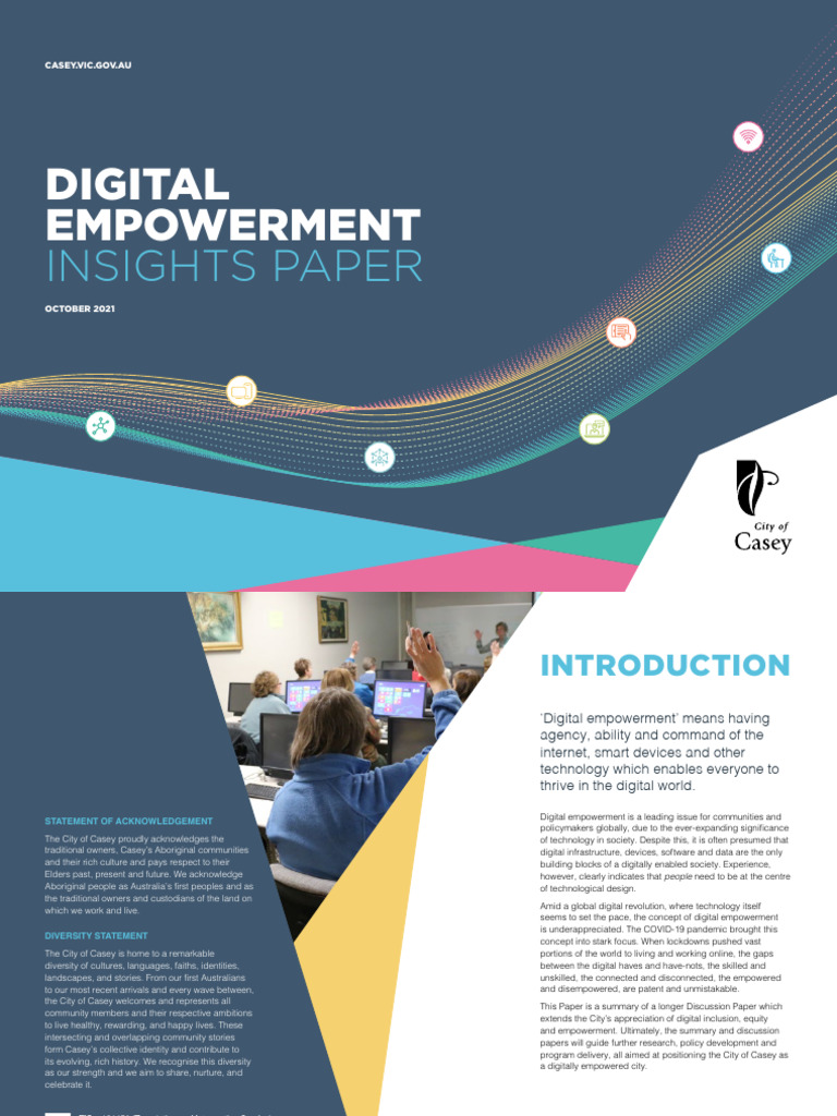 Digital Empowerment Insights Paper Final | PDF | Empowerment | Computer ...