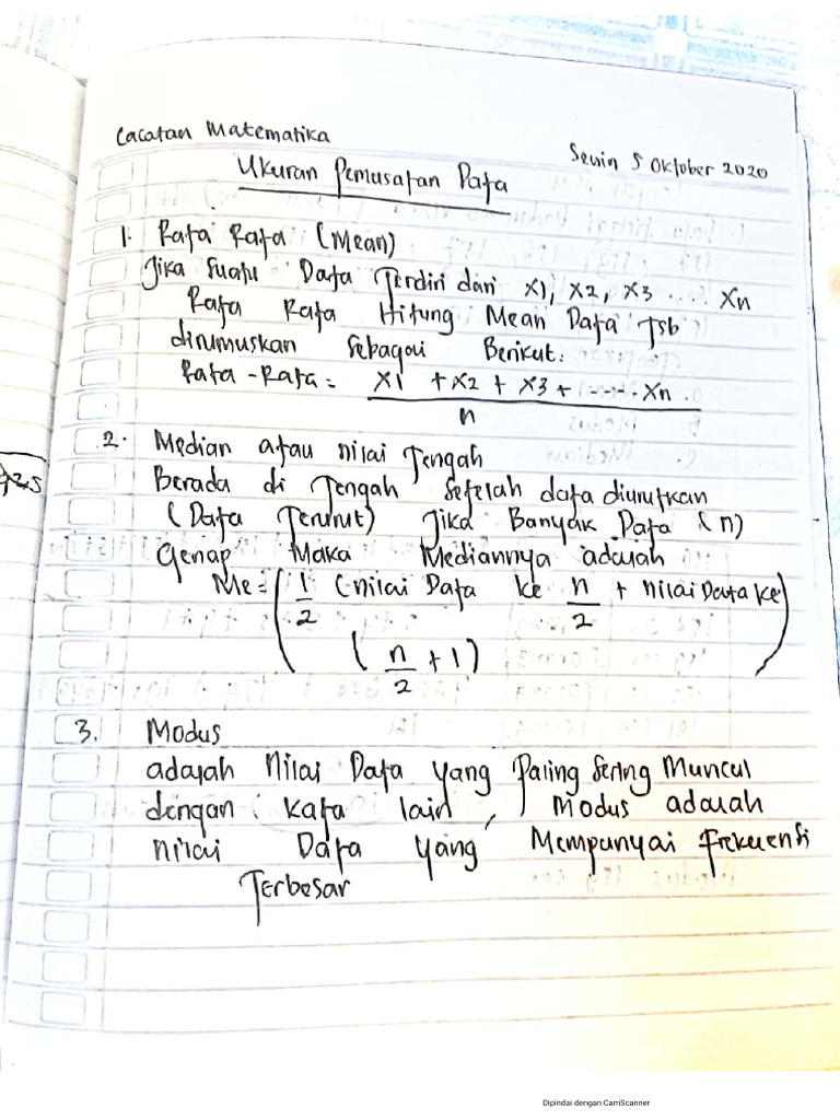 Catatan Dan Tugas Matematika Veronika Ivania Aso Panda | PDF