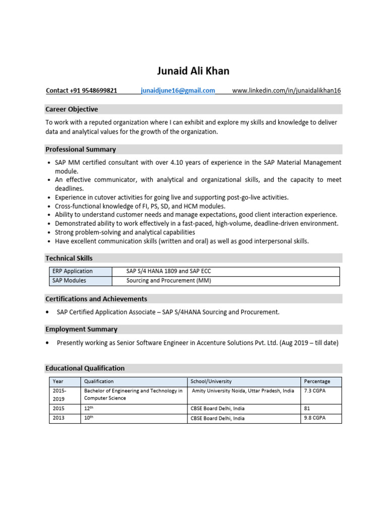Junaid Ali Khan | PDF | Invoice | Business