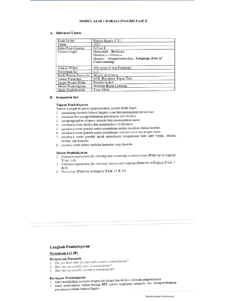 Modul Ajar PDF | PDF