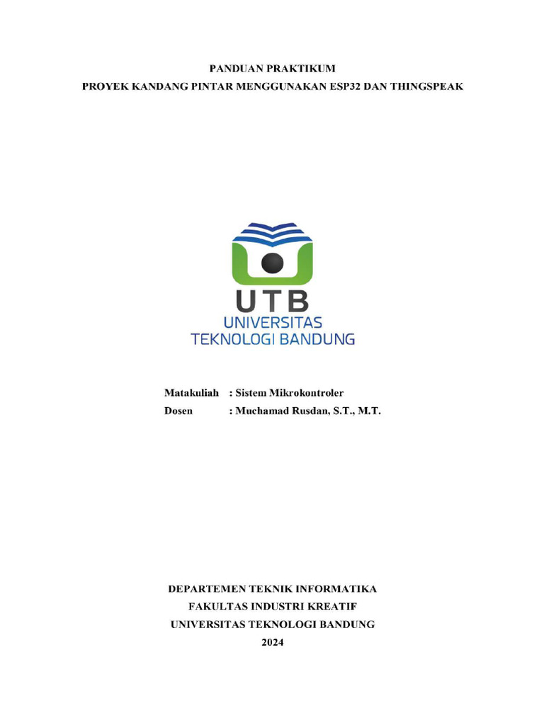 Panduan Praktikum Proyek Kandang Pintar Menggunakan Esp32 Dan ... Panduan Praktikum Proyek Kandang Pintar Menggunakan Esp32 Dan ...