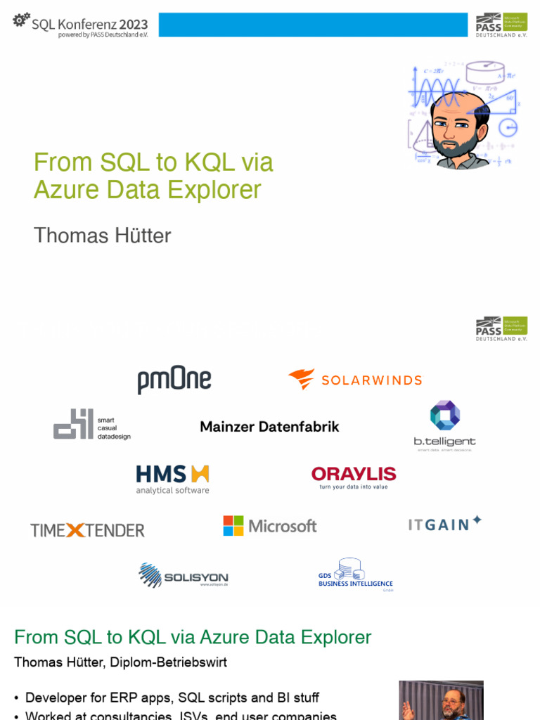 From SQL To KQL Via ADX | PDF | Sql | Data Management