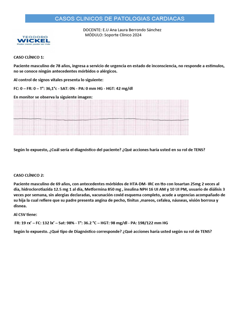 Casos Clinicos Soporte Clínico RA1 | PDF