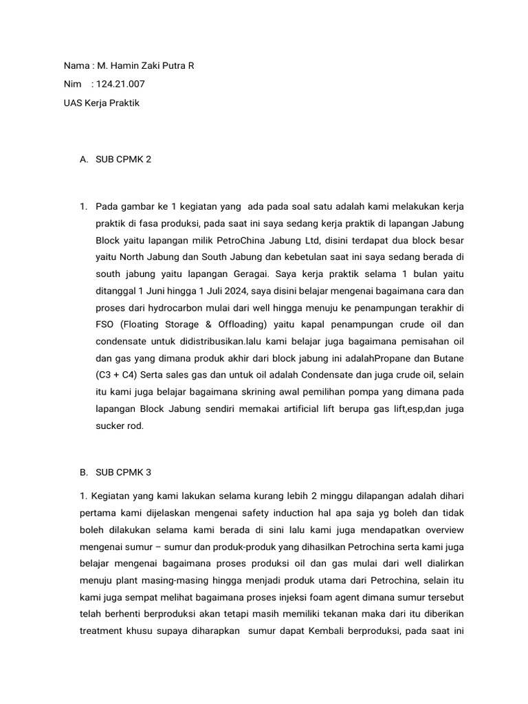 Contoh Soal Teknik Perminyakan | PDF | Teknologi & Rekayasa