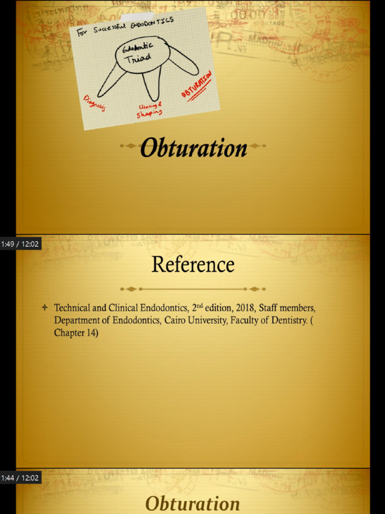 10th Obturation 1 | PDF