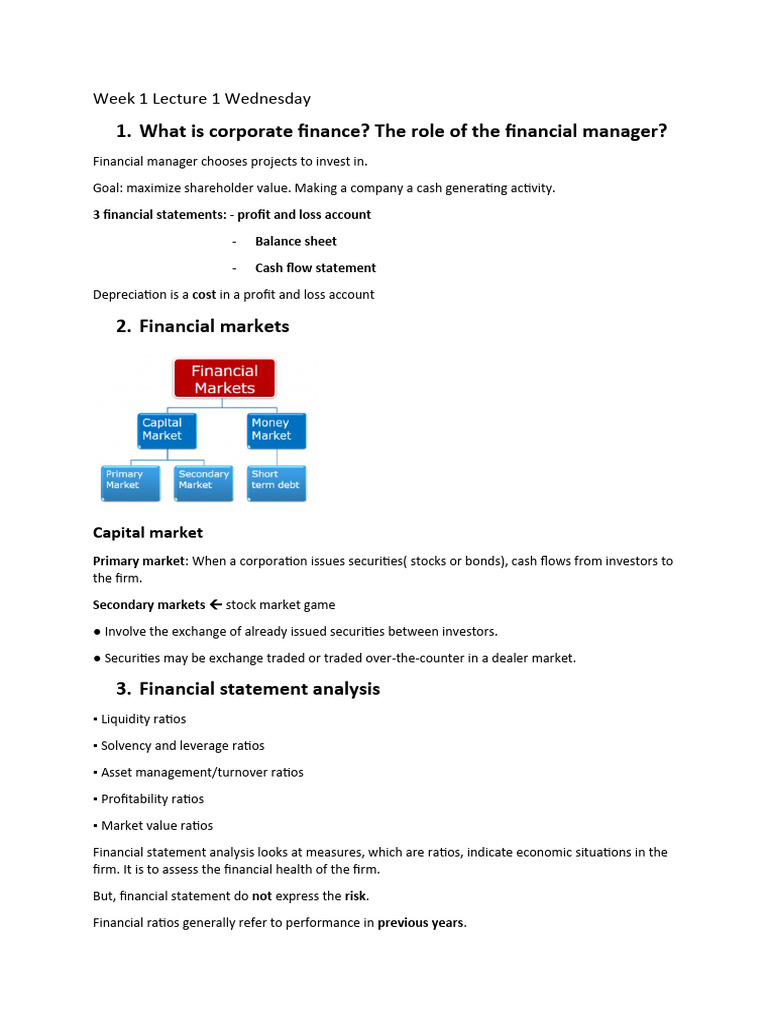 Corporate Finance Samenvatting Compleet 1 | PDF | Option (Finance) | Put Option