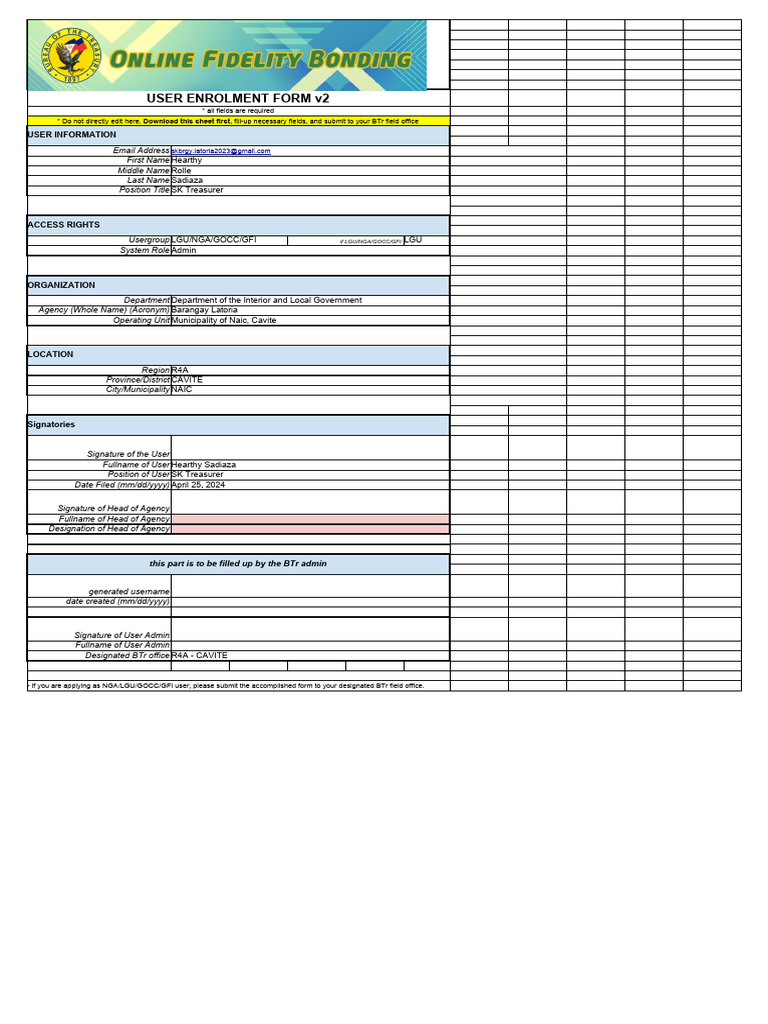 OFBS-Enrolment-Formv2 Copy . | PDF | Computing