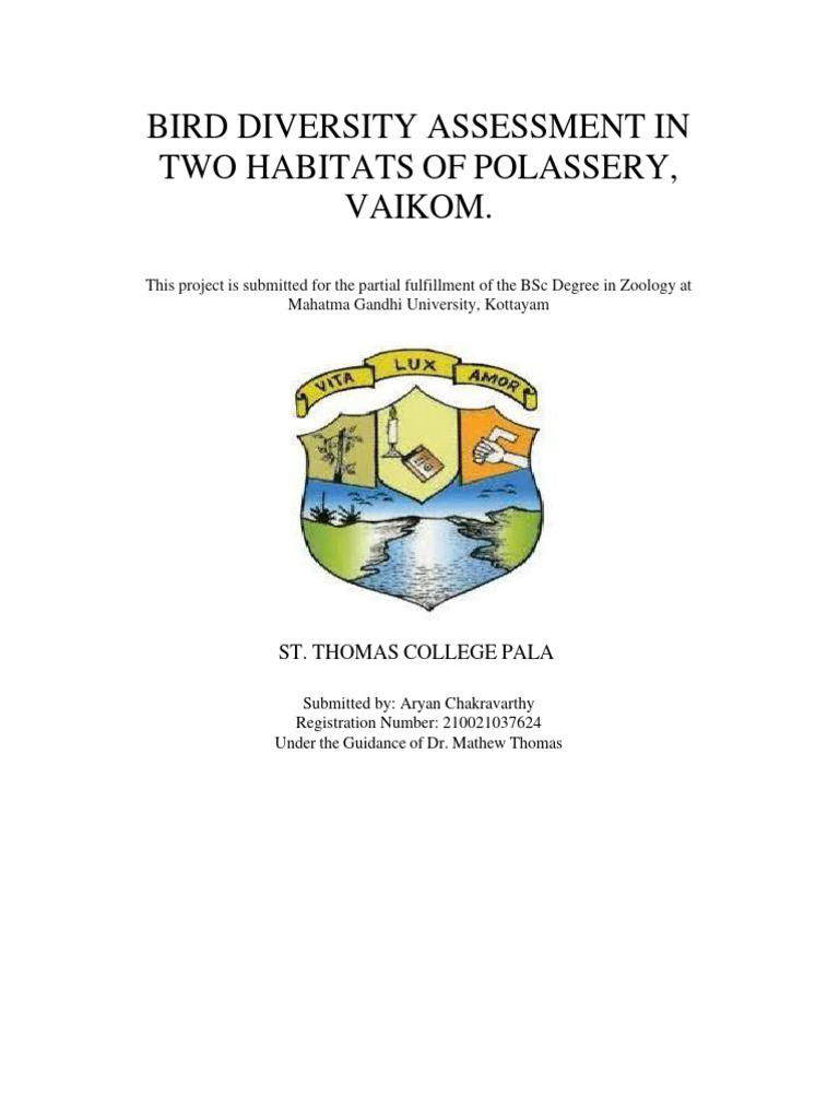 Final Project Draft | PDF | Biodiversity | Conservation Biology