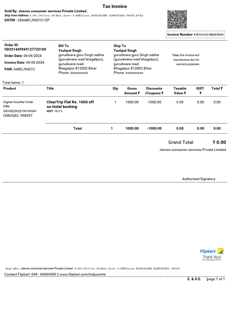 Maths project 10 | PDF | Invoice | Payments