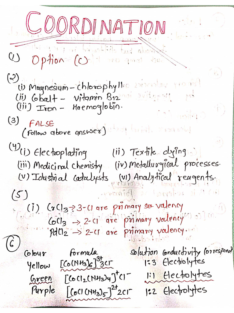 Coordination Compound | PDF