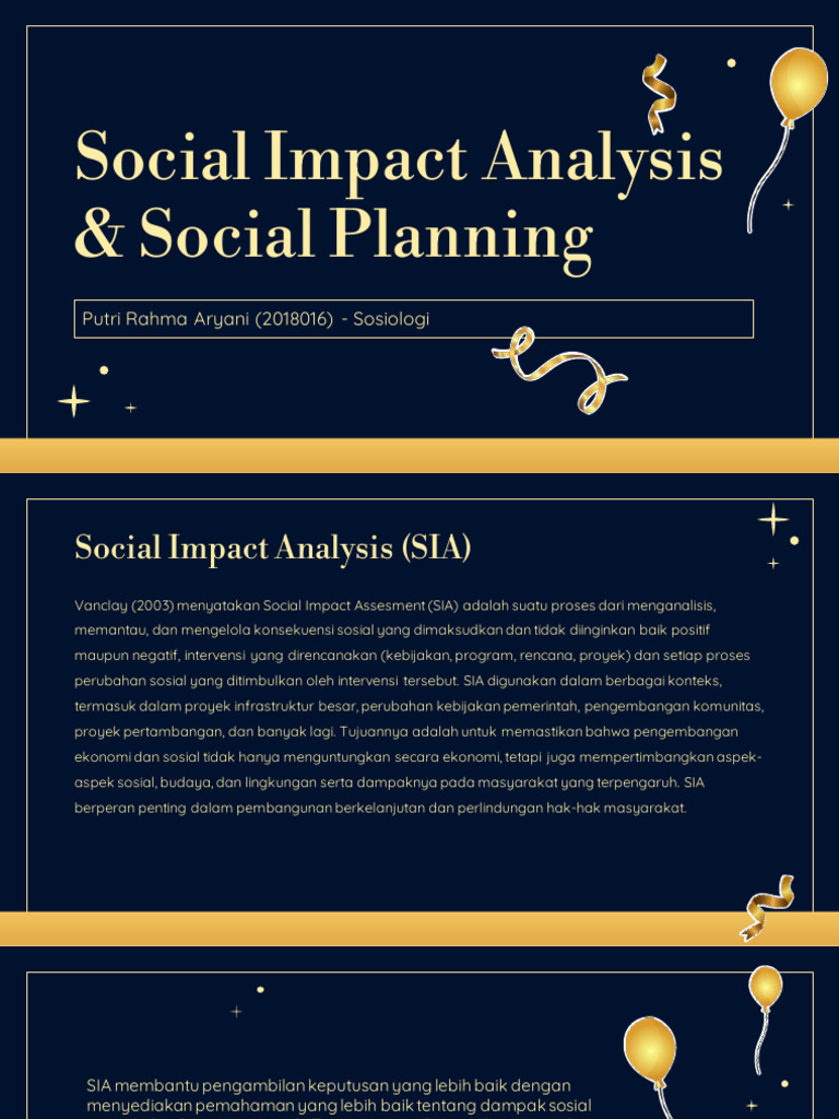 SOCIAL IMPACT ANALYSIS | PDF