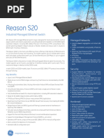 Reason S20 Managed Ethernet Switch - GE Grid Solutions | PDF | Network ...
