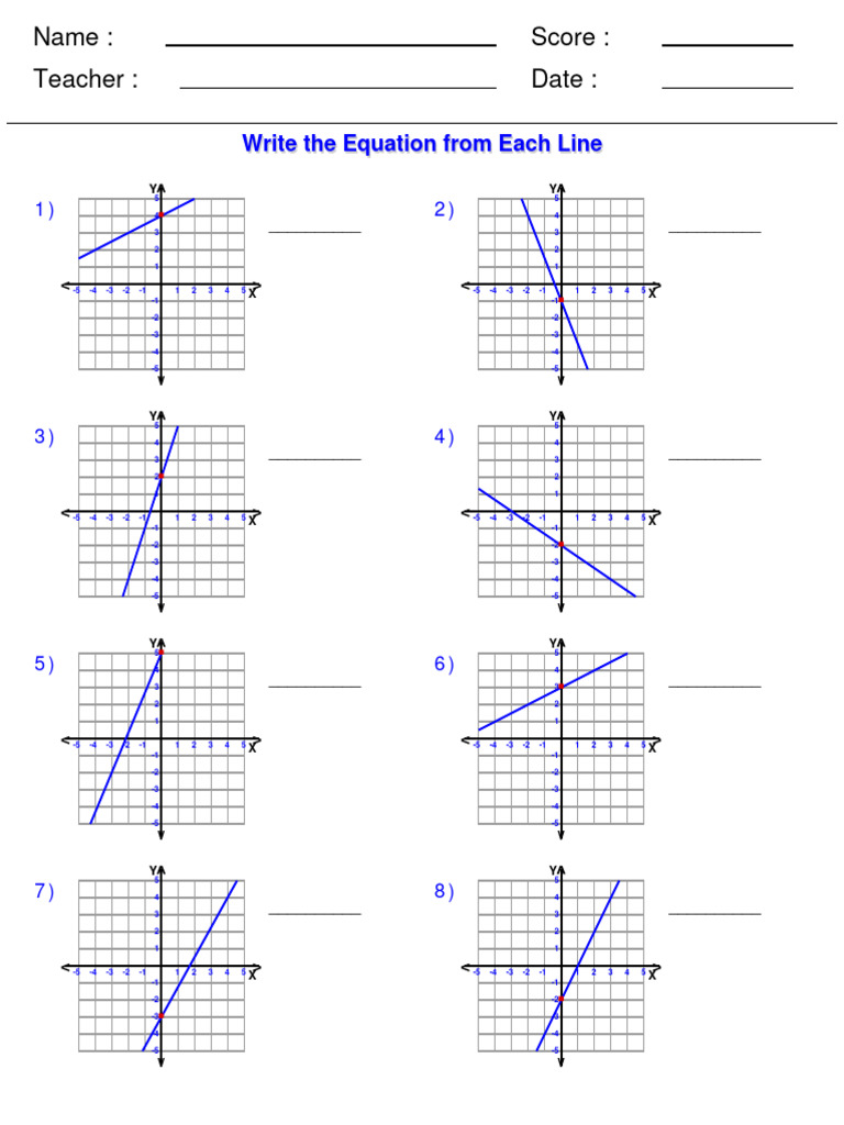 Algebra1 Func Writing Equations | PDF