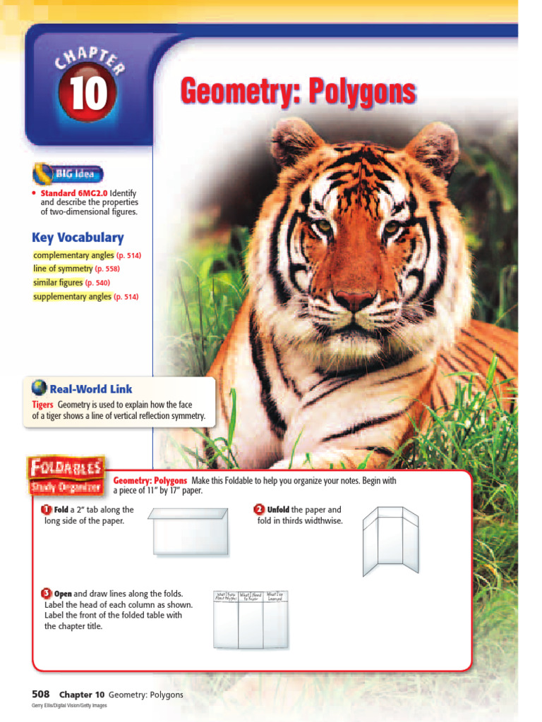 Chapter 10 California Mathematics - Grade 6-11 | PDF | Angle | Line ...