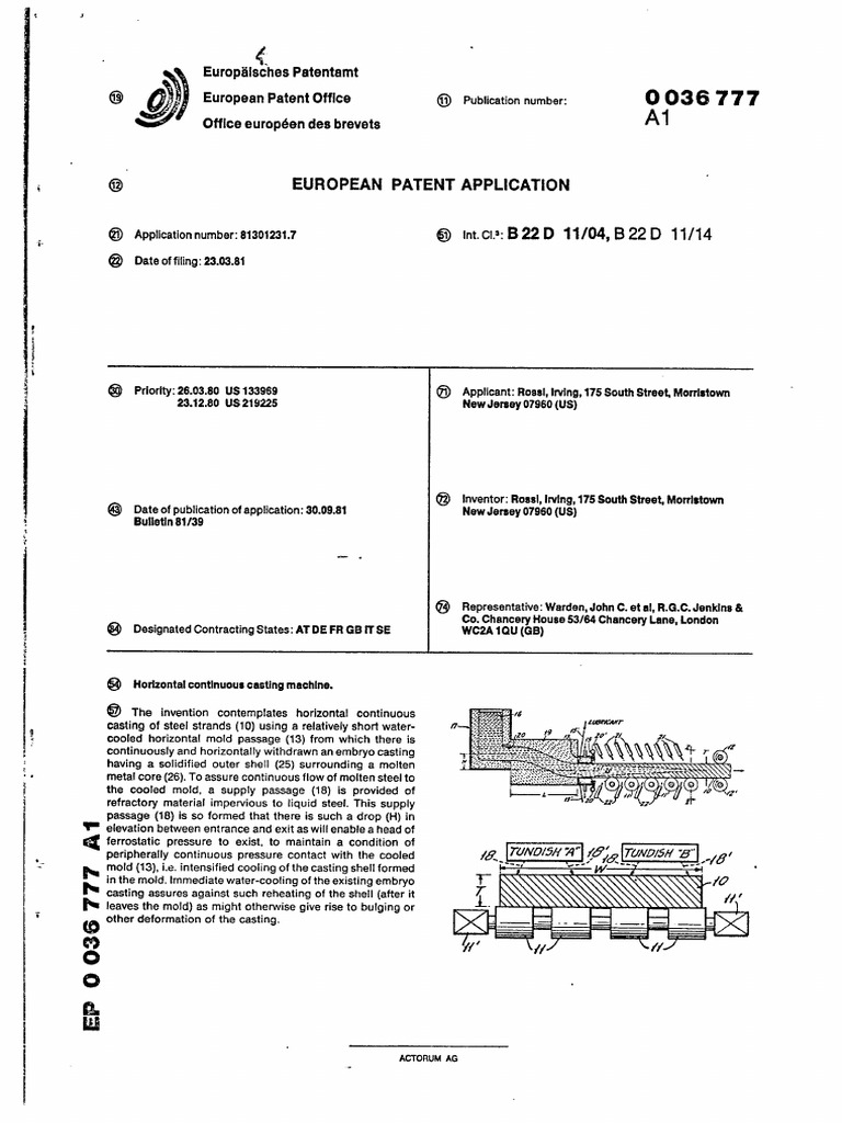 Horizontal Continous Casting Machine | PDF