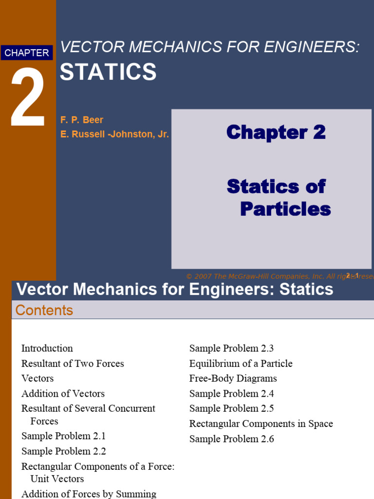 Ch02 Statics of Particles | PDF | Force | Euclidean Vector