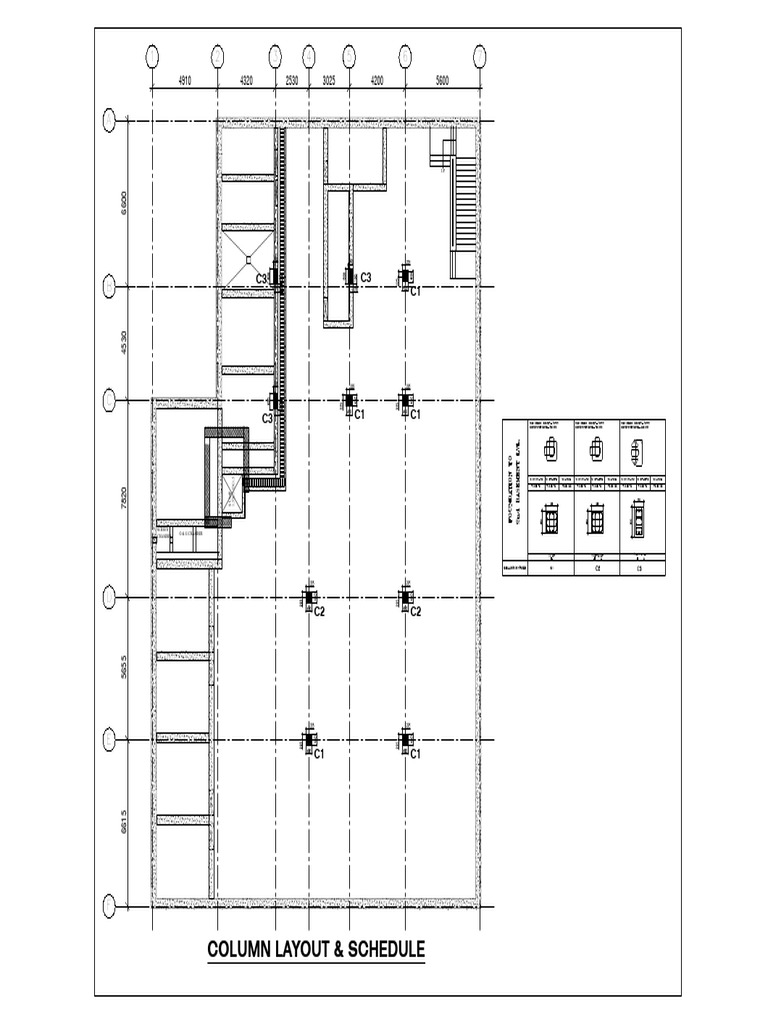 7-STP - Column Layout and Schedule | PDF