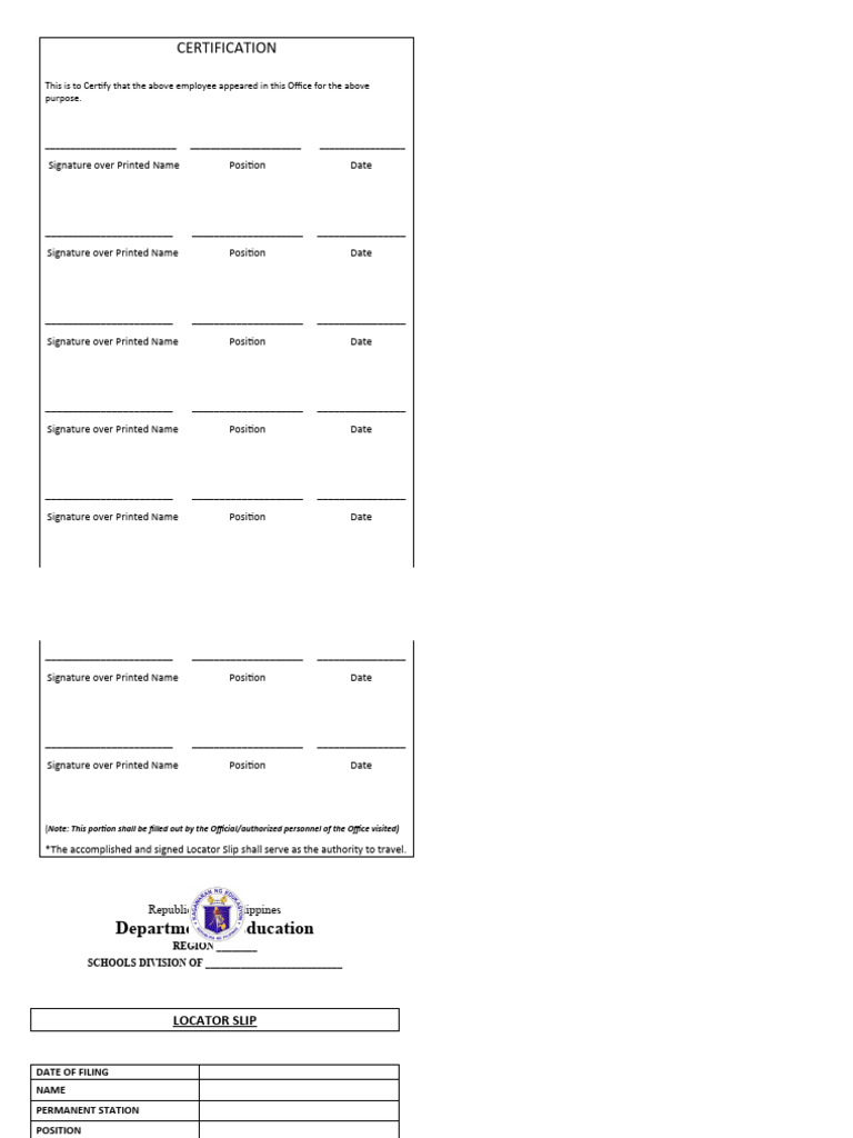 Locator Slip NEW | PDF | Law