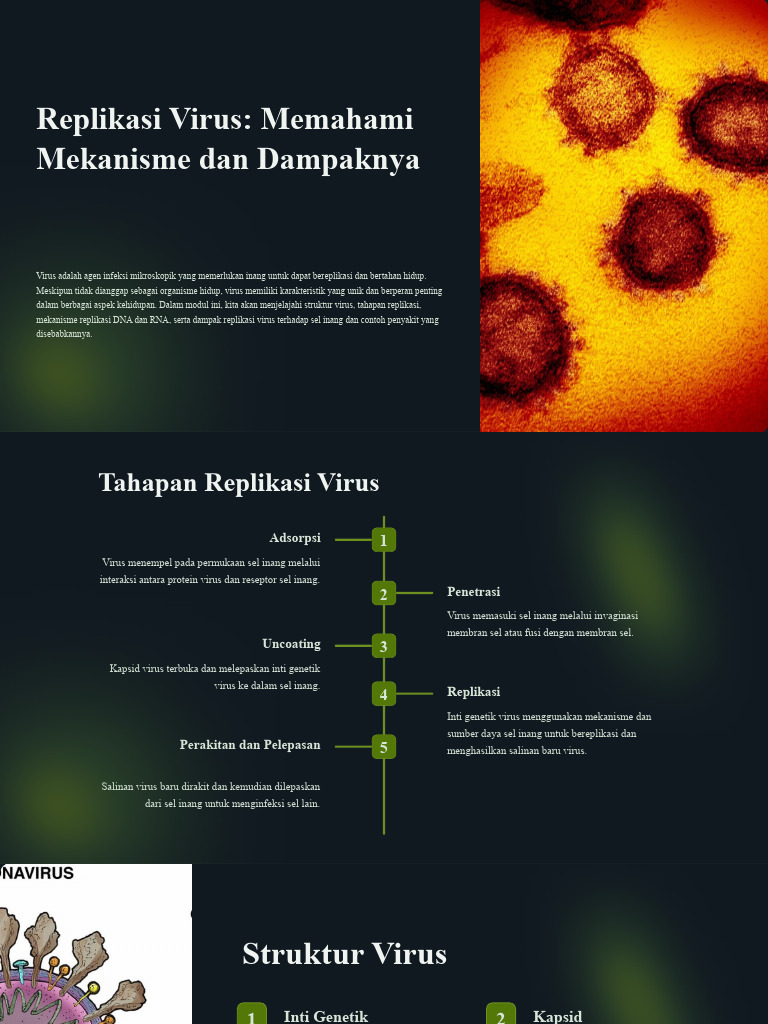 Replikasi Virus Memahami Mekanisme Dan Dampaknya | PDF