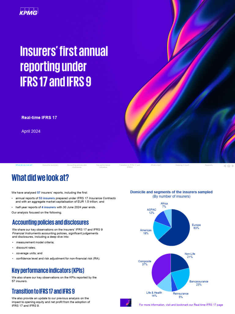 Isg Real Time Ifrs 17 First Annual Reporting Talkbook (1) | PDF | Insurance | International ...