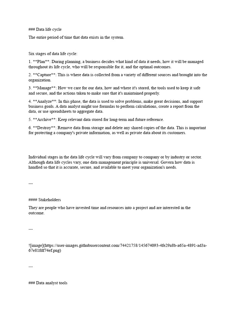 Data Life Cycle Pdf Spreadsheet Databases 8188