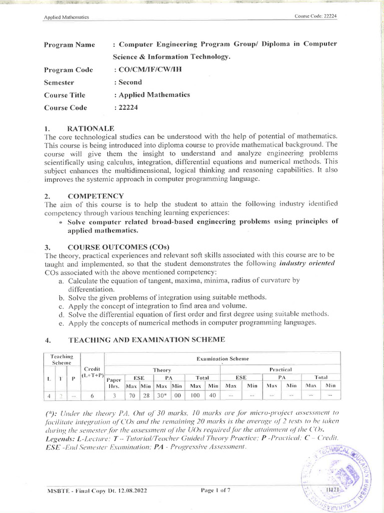 Applied Mathematics [M2] | PDF