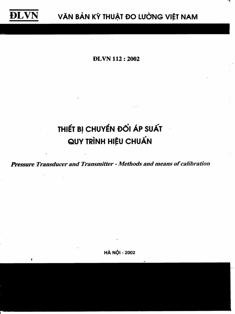 DLVN 112 - 2002 - Thiet Bi Chuyen Doi Ap Suat - QTHC | PDF | Technology & Engineering