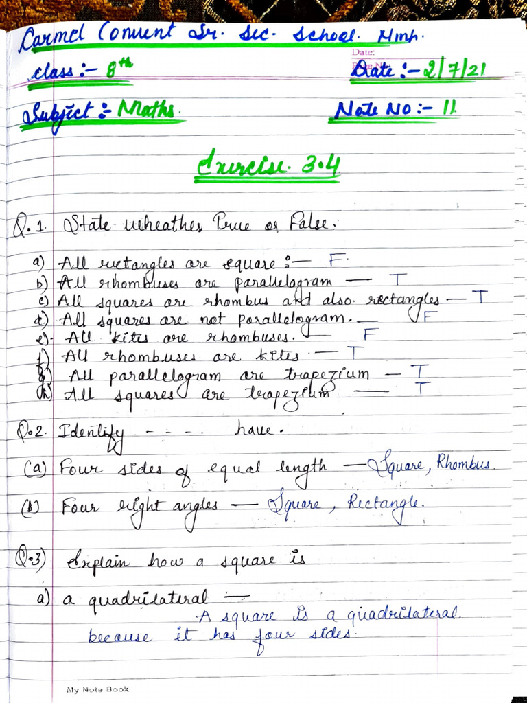 CLASS 8 NOTES | PDF