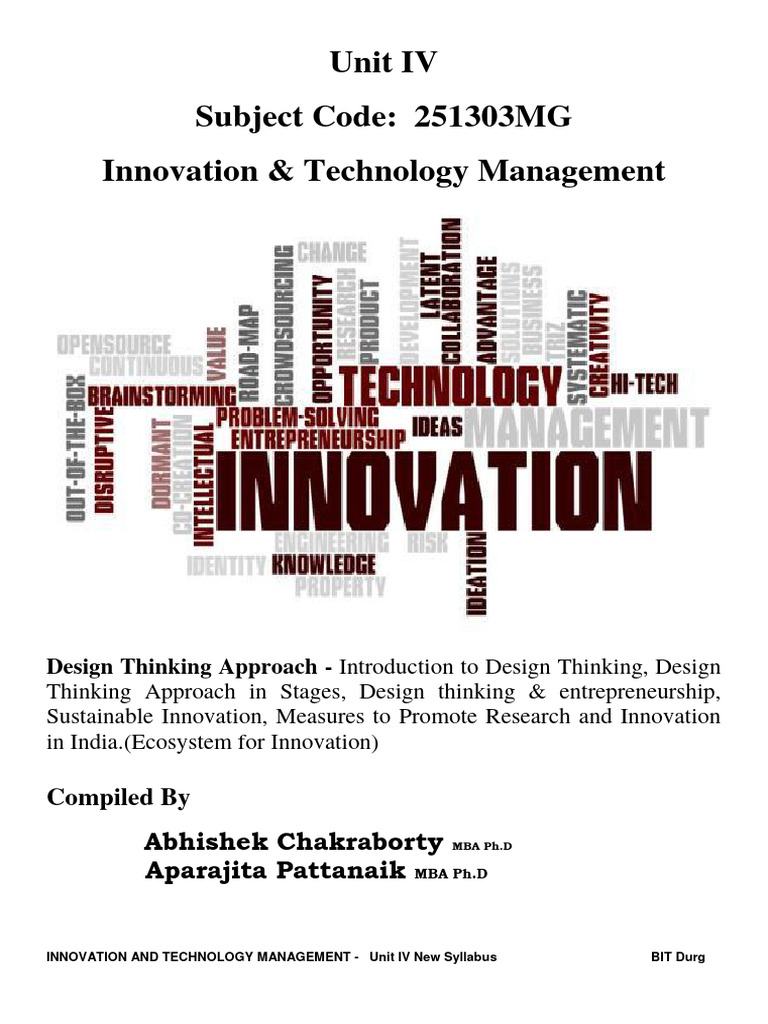 ITM - Unit 4 | Download Free PDF | Design Thinking | Sustainability